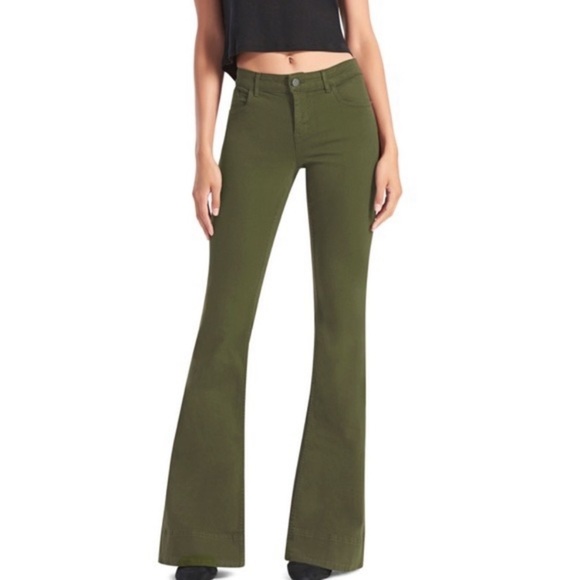 Alice + Olivia | Jeans | Alice Olivia Army Green Flare Bell Bottom ...